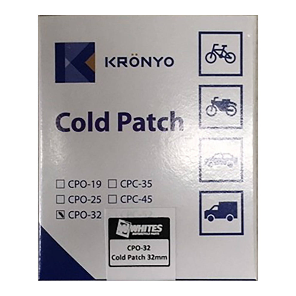 KRONYO REPAIR PATCHES - 32mm ROUND 96pcs/box – Intune Motor Cycles