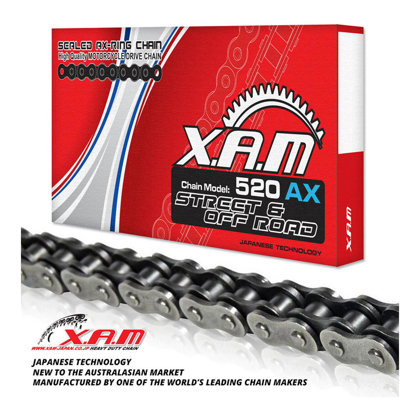XAM Chain 520AX x 124 X-Ring – Intune Motor Cycles